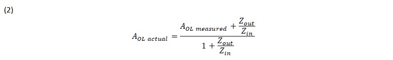 Measuring the Open Loop Gain of an Operational Amplifier
